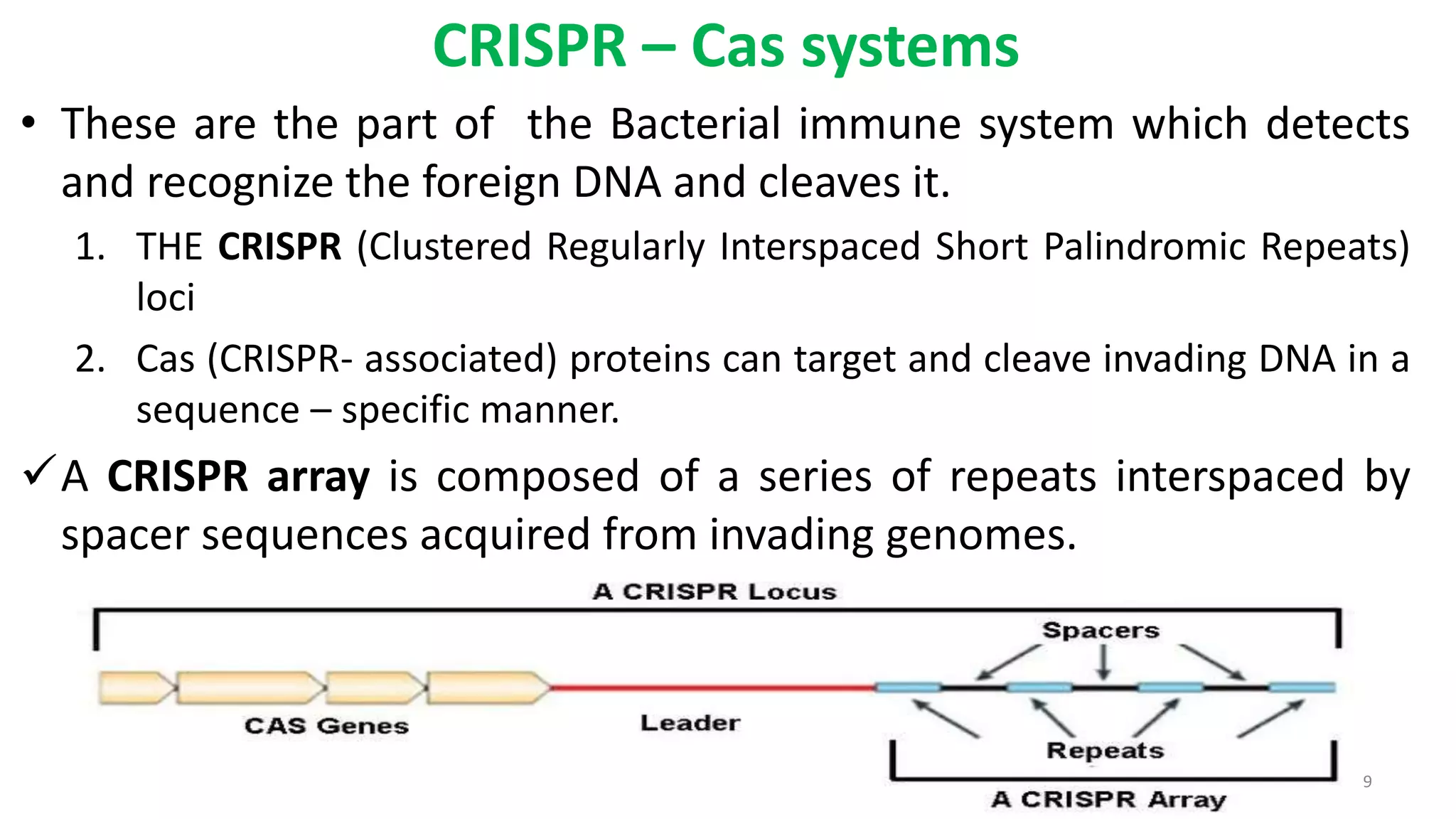 Crispr cas: A new tool of genome editing | PPTX
