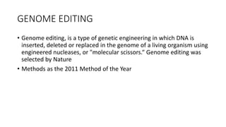 Crispr cas 9 presentation | PDF