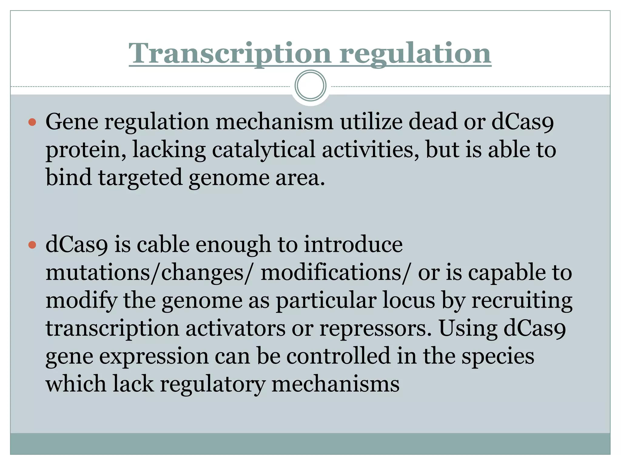 Crispr cas9 ( a overview) | PPTX