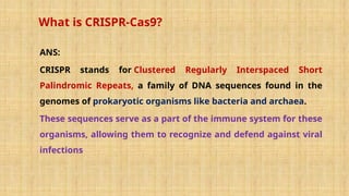 CRISPR Cas9 Kshirsagar Ravindra molecular biology | PPSX