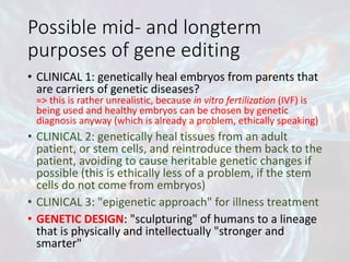 The CRISPR/CAS9 genome editing system and humans | PDF