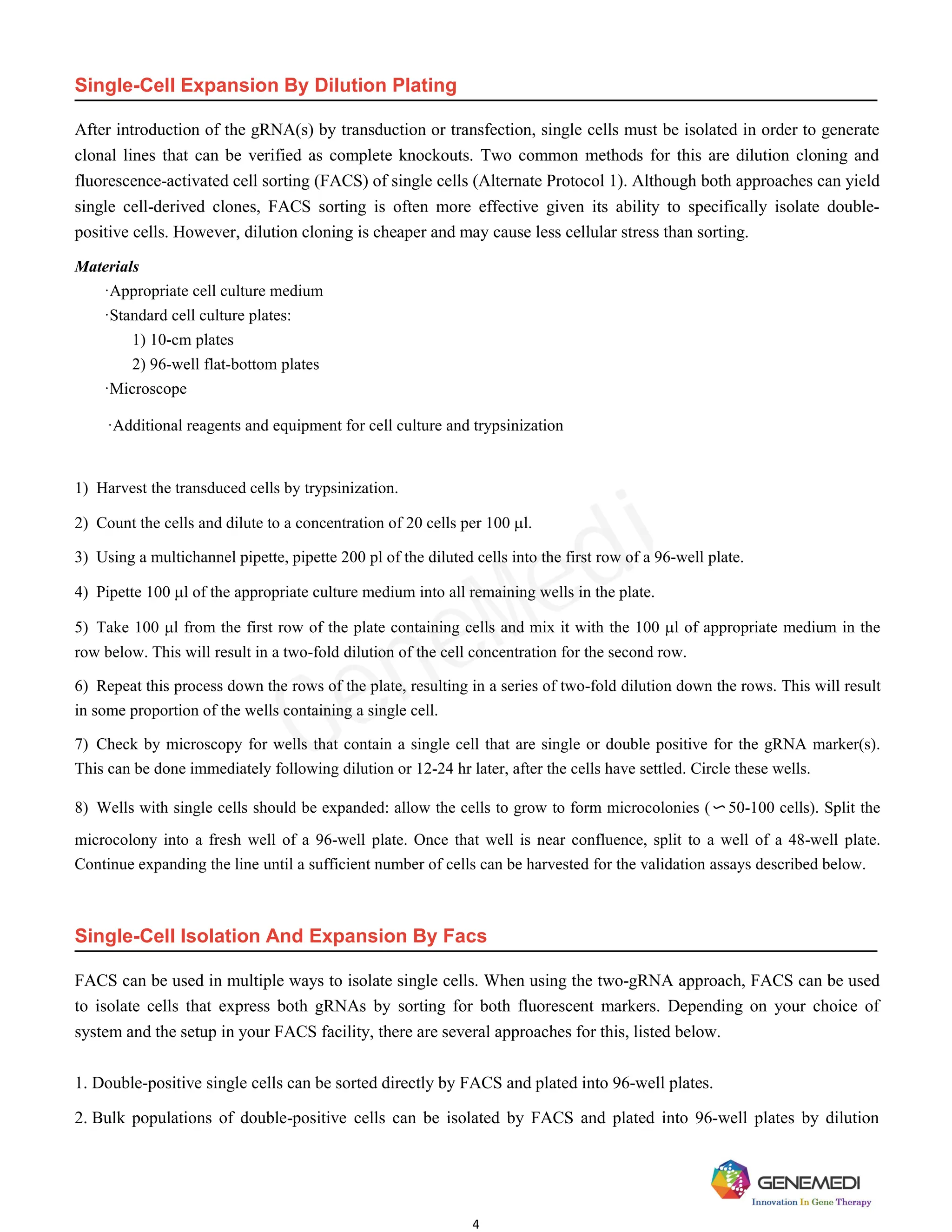 ジェネメディ-Crispr_cas9_Protocol. pdf | PDF