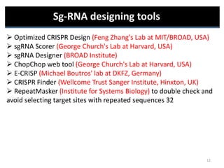 Crispr cas9 scalpels and their application | PPTX
