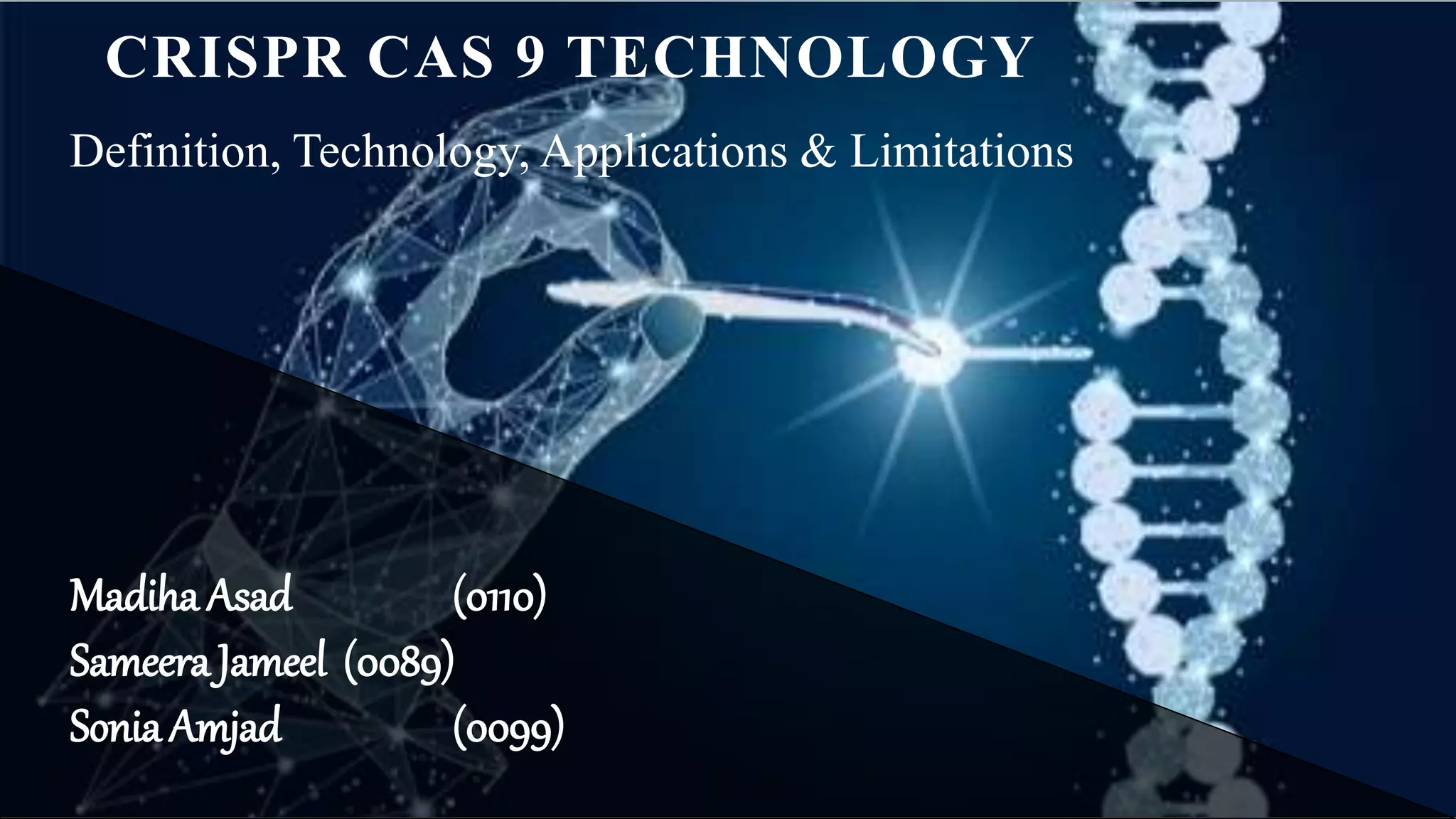 CRISPR Cas 9 TECHNOLOGY | PPTX