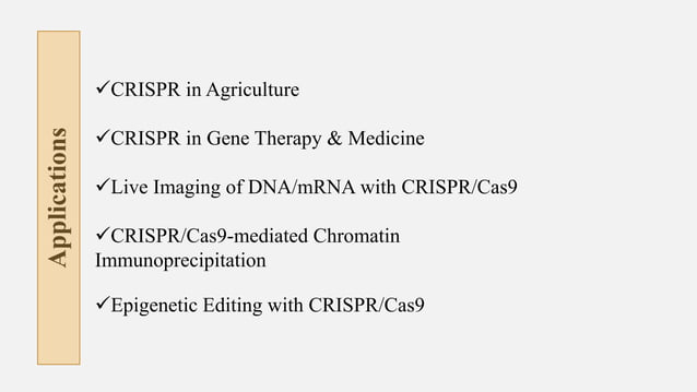CRISPR Cas 9 TECHNOLOGY | PPTX | Biotech and Biomedical Industry ...