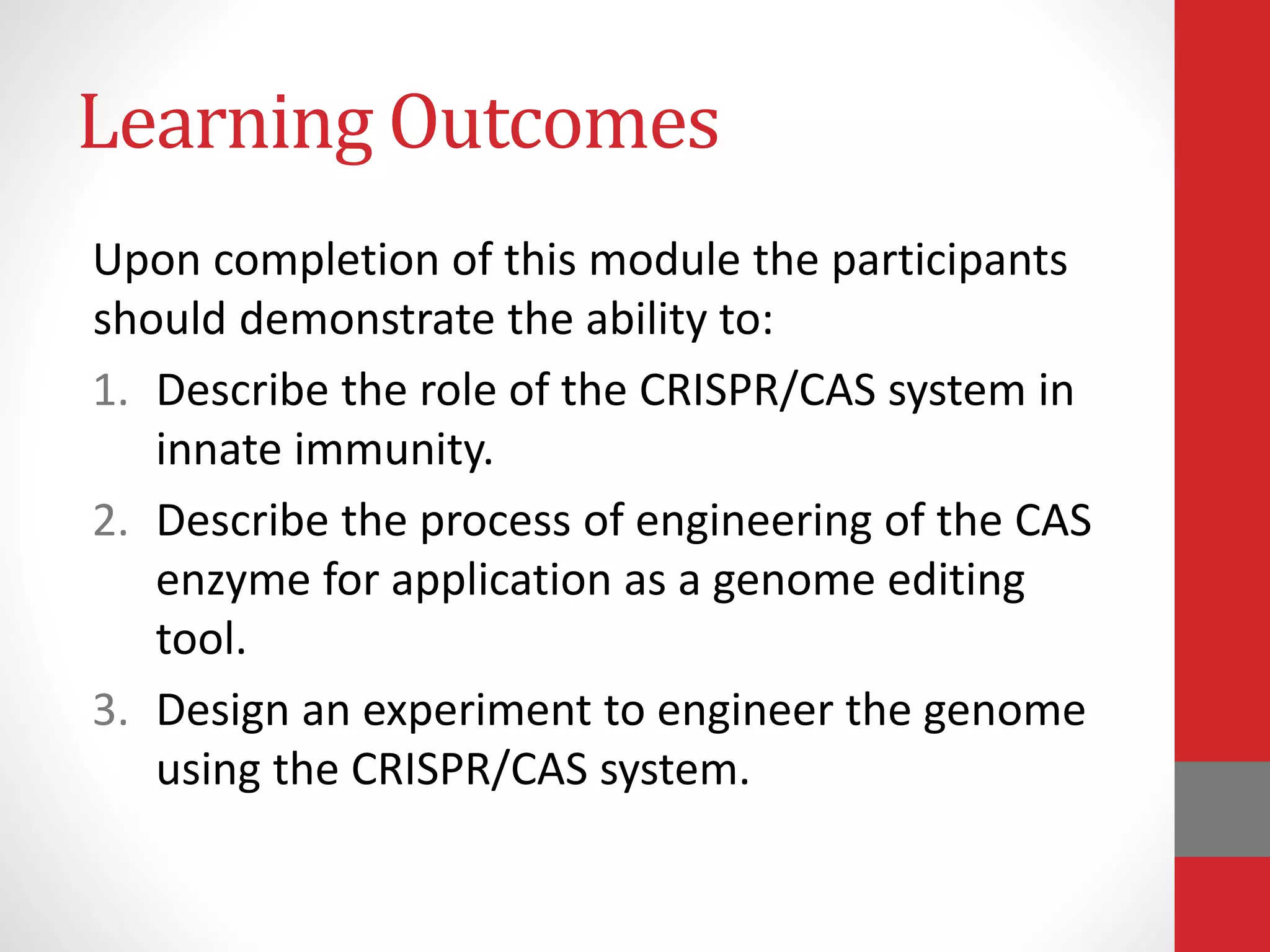 PRINCIPLE OF CRISPR GENOME EDITING | PPTX