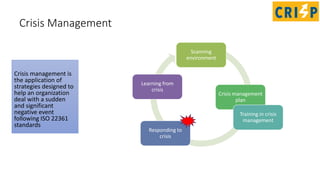 CRISP More resilience with strong risk and crisis management | PPT
