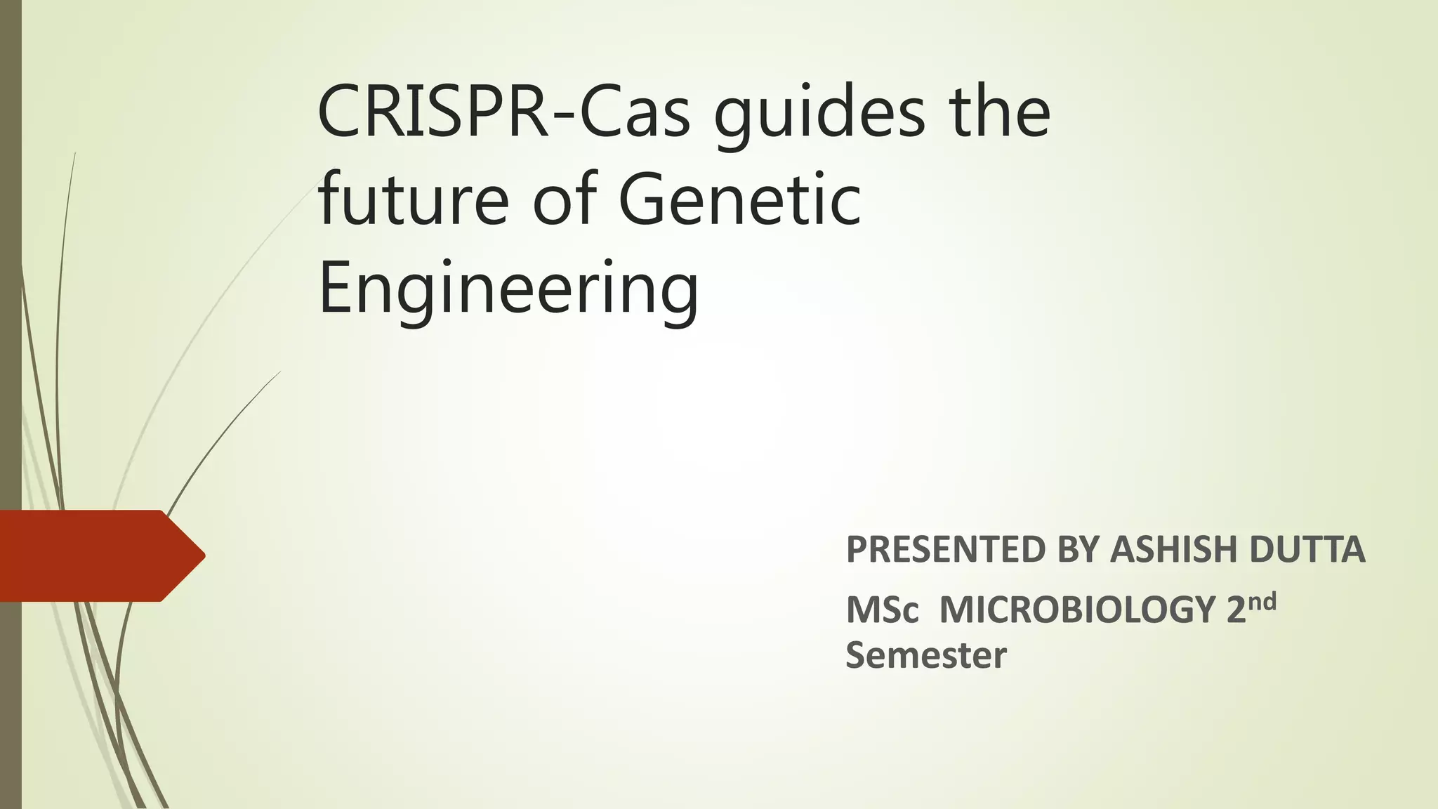 Crispr guides the_future_of_genetic_engineering[1] | PPTX
