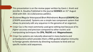 Crispr guides the_future_of_genetic_engineering[1] | PPTX
