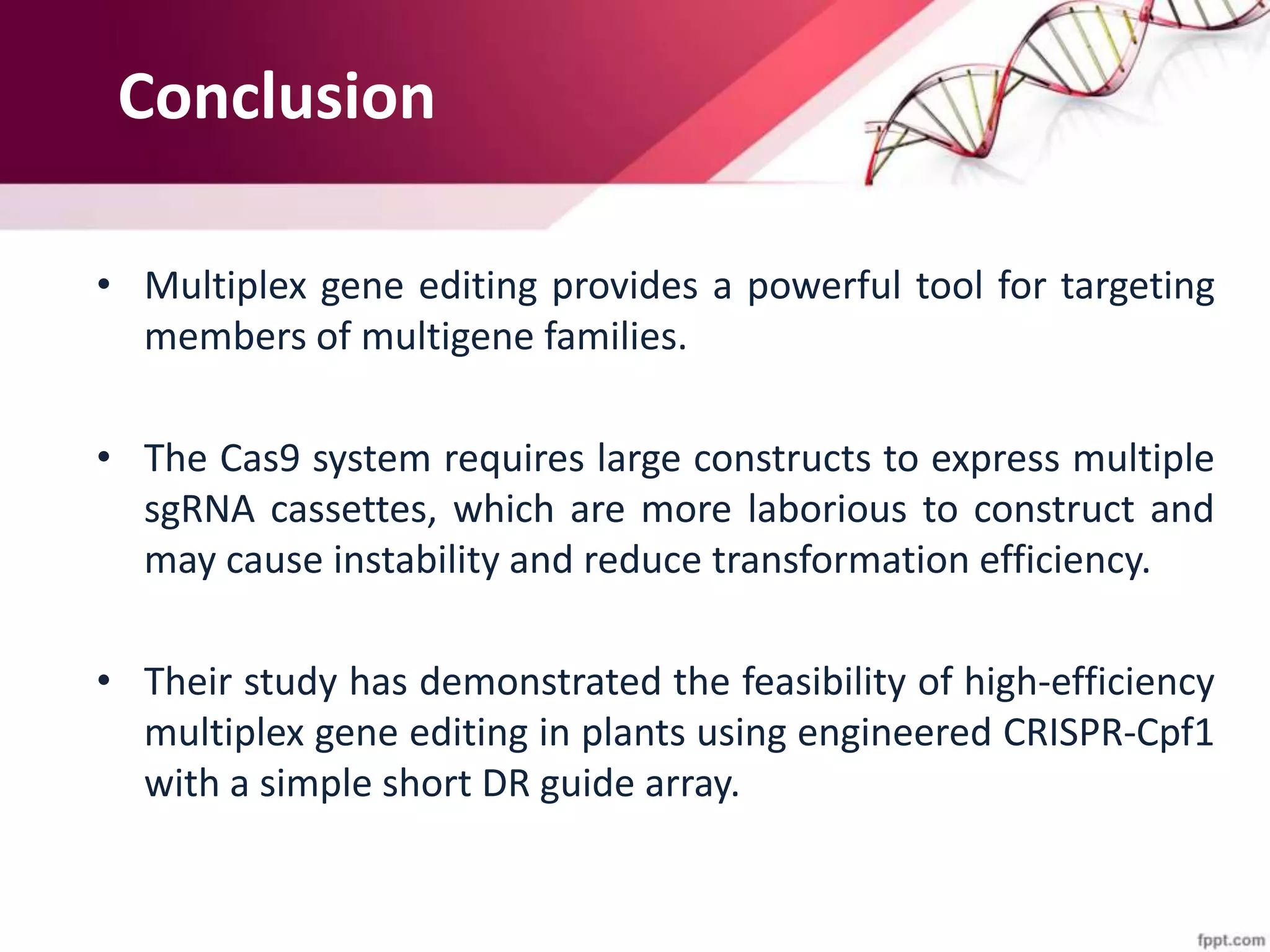 CRISPR in crop Improvement, CRISPR/Cas Genome editing tool | PPTX