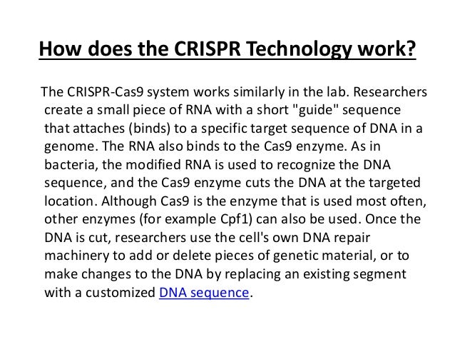 Crispr technology course | PPTX