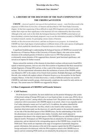 CRISPR-Cas9: History, mechanism, applications and future of genetic ...