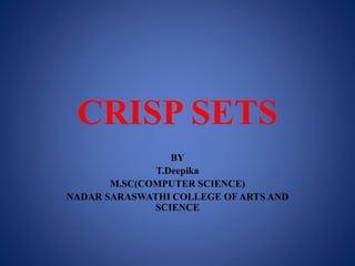 Crisp sets | PPTX