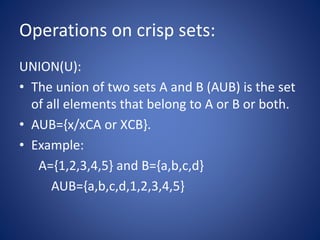 Crisp sets | PPT