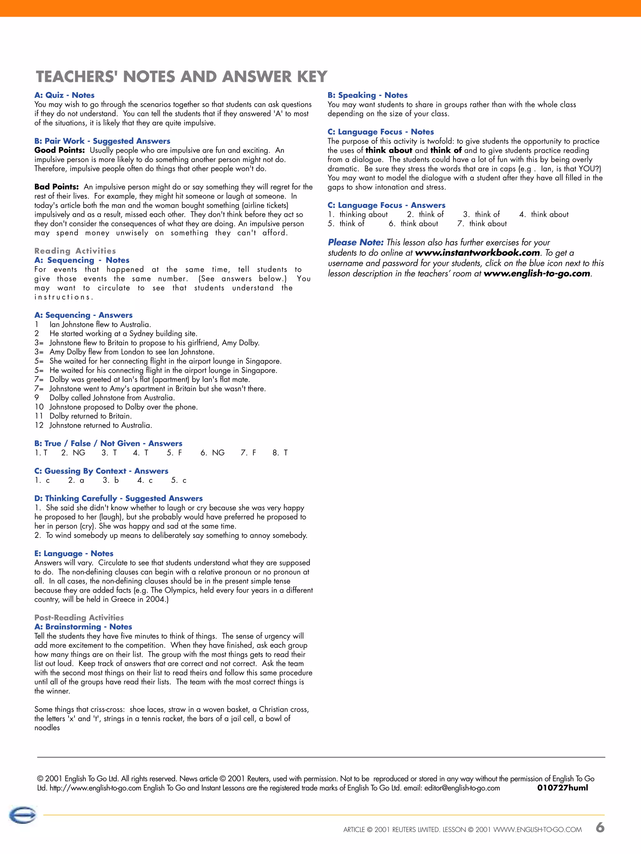 Criss crossed lovers english to go | PDF