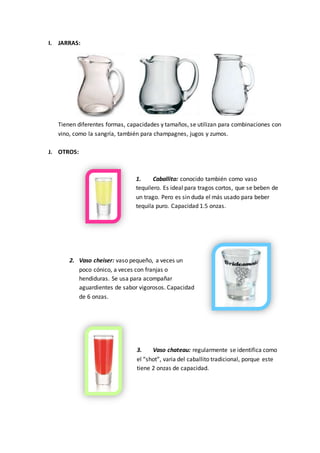 Cristaleria en bartender | DOCX