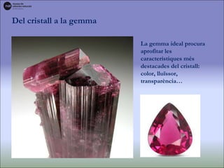 Del mineral al cristall i la gemma | PPT