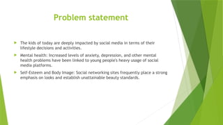 The impact social media lifestyle youth | PPTX