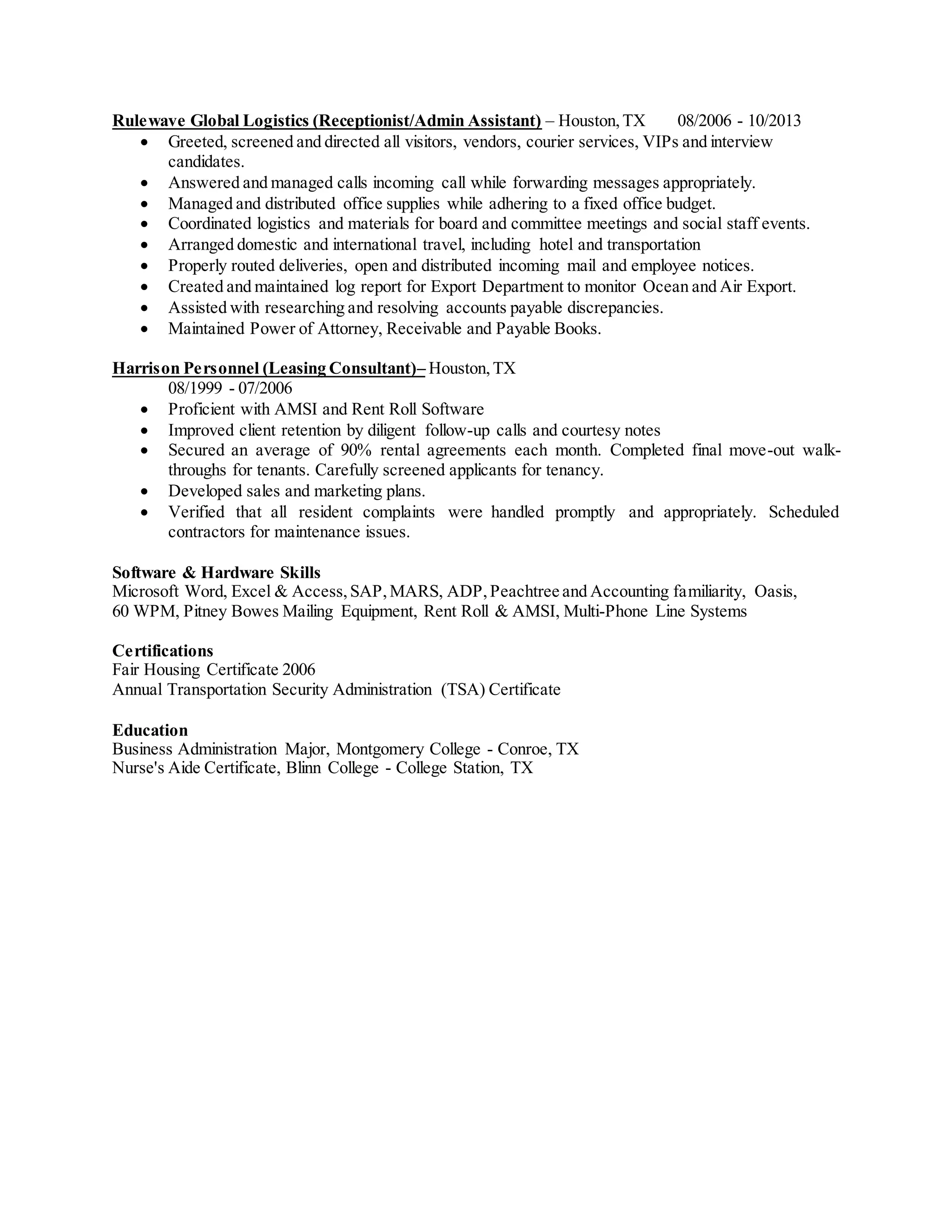 Administrative Assistant DOCX Administrative Assistant DOCX