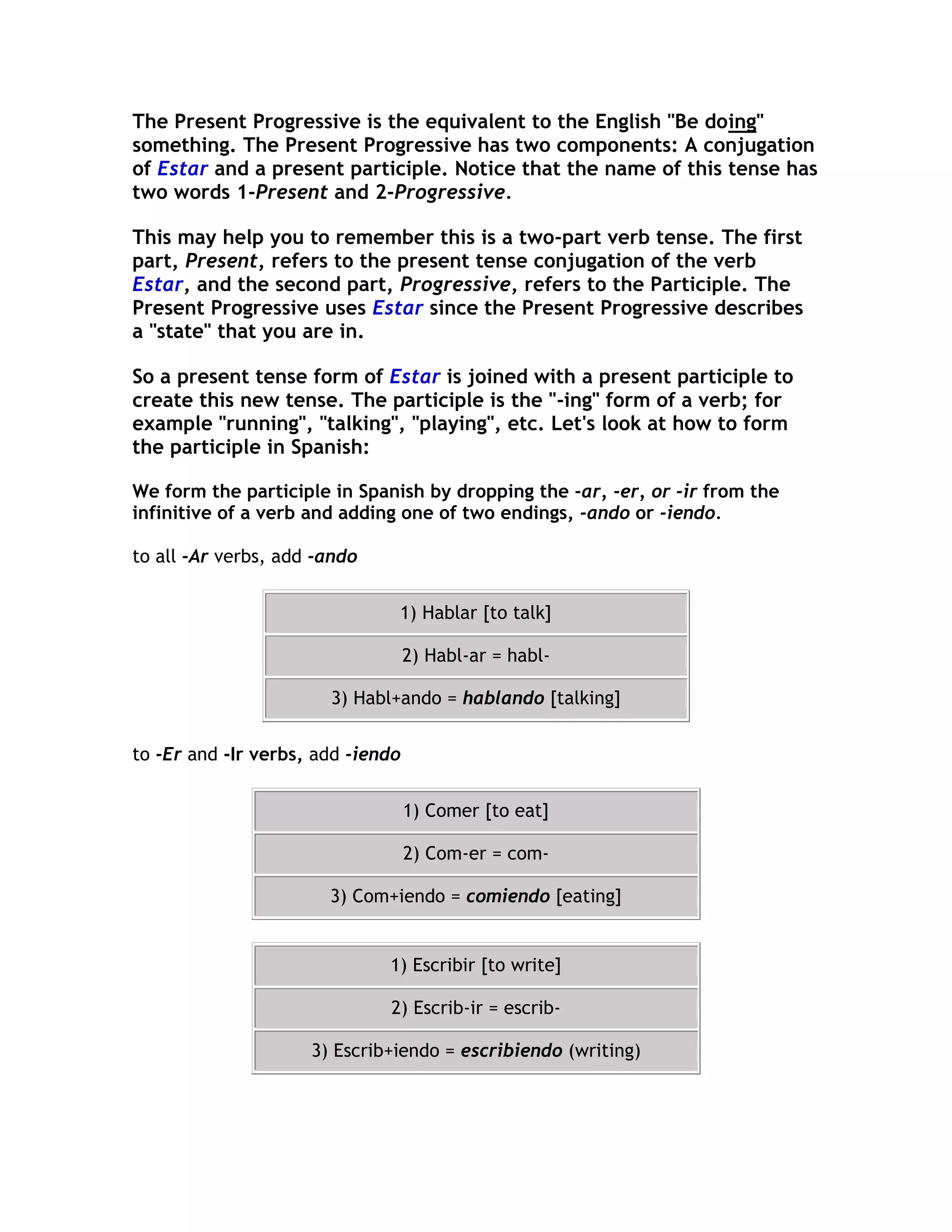 present progressive | DOCX