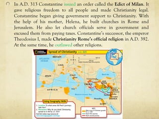 2.2 The Rise of Christianity | PPT