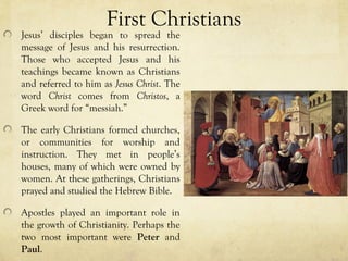 2.2 The Rise of Christianity | PPT