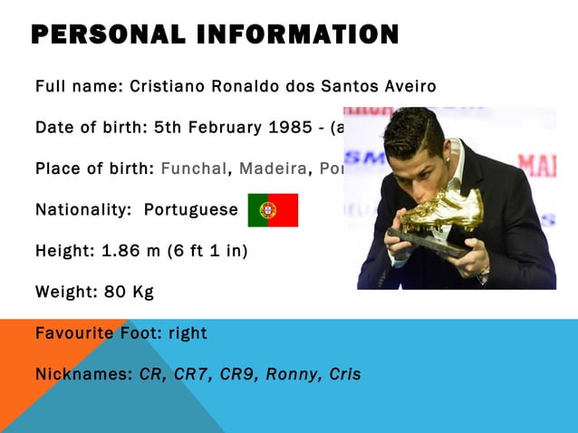 Cristiano Ronaldo byvimal | PPT