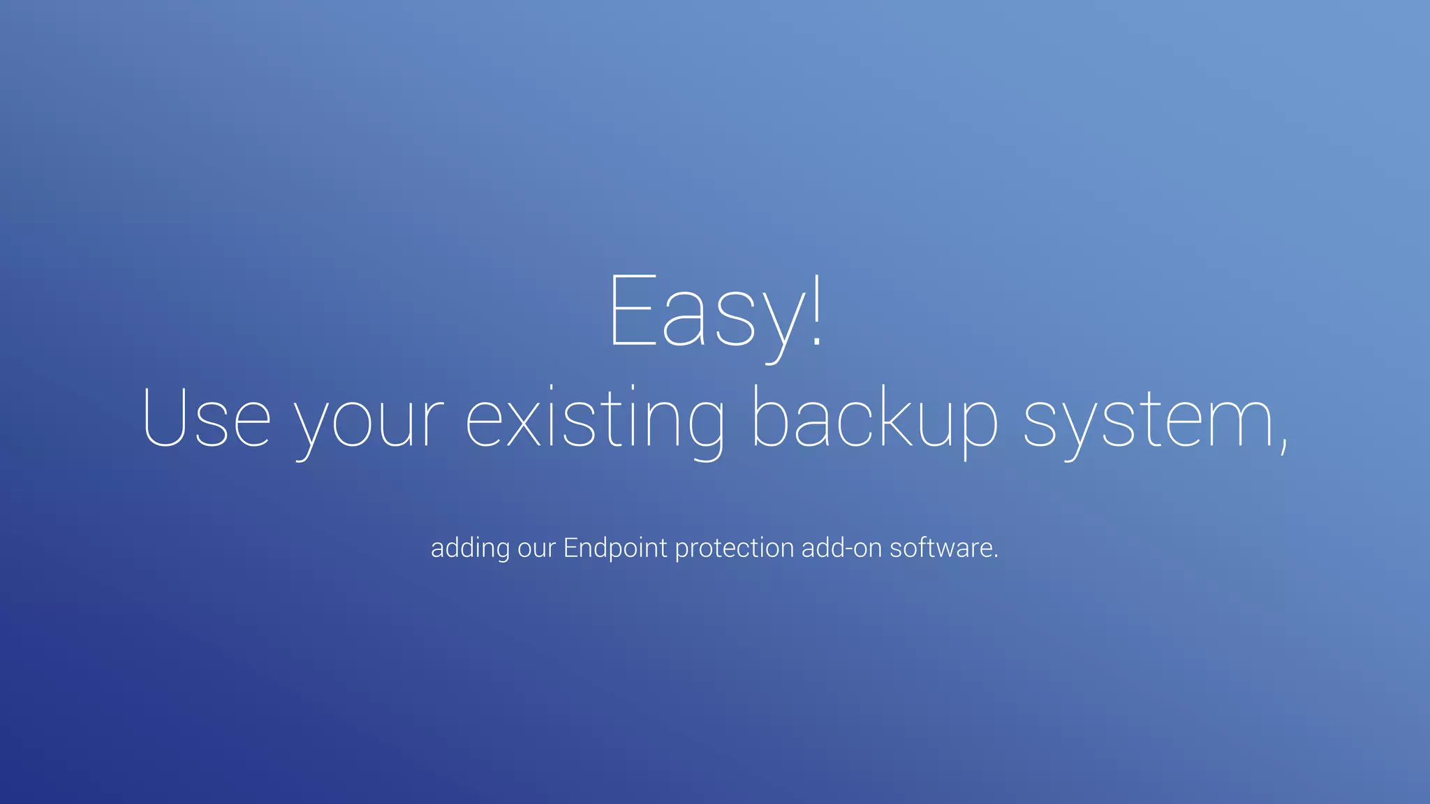 EndPoint Protection - Backup & Restore | PPT