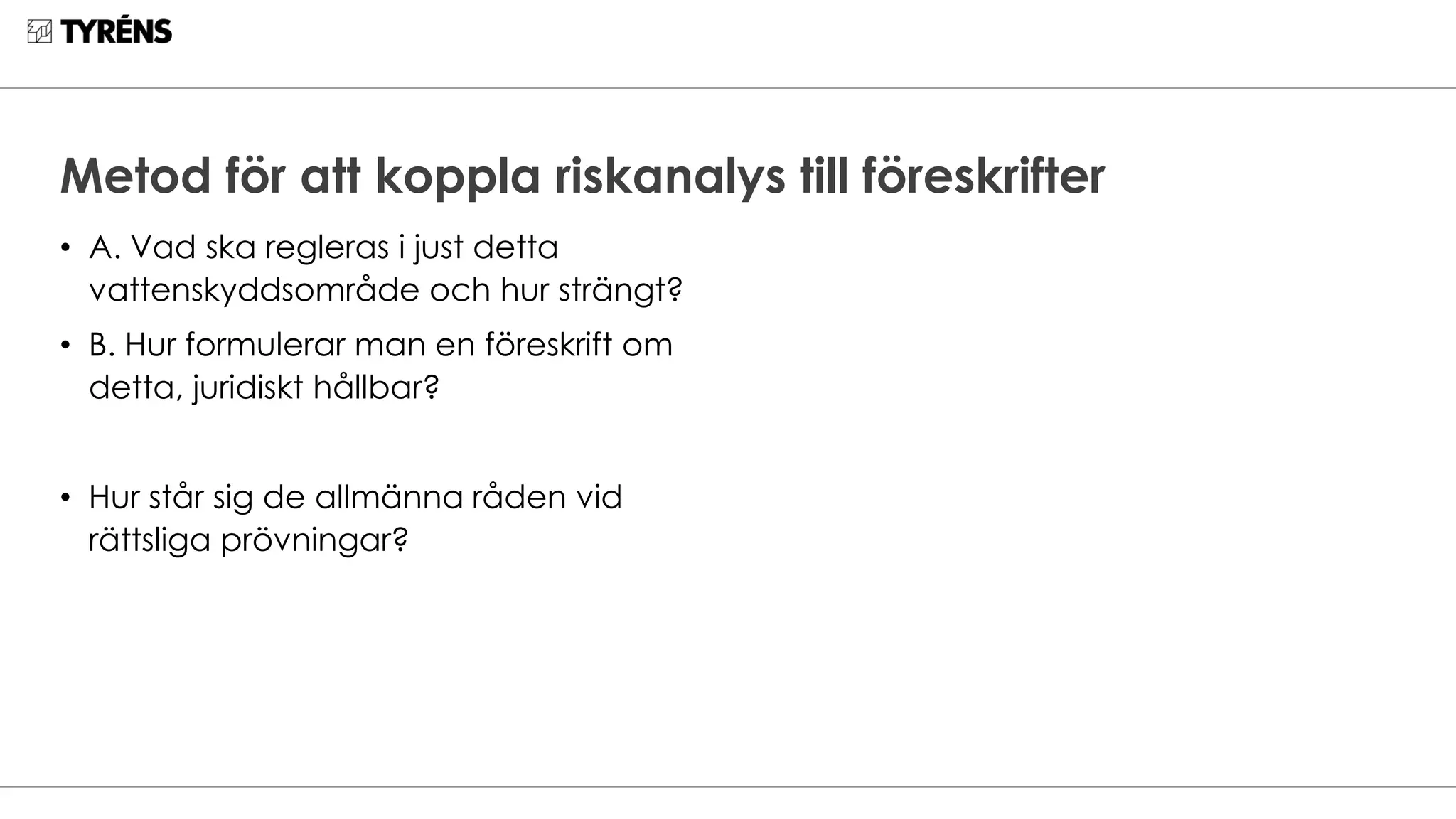 Cristina Frycklund - vattenskydd – riskanalys och föreskrifter | PPT