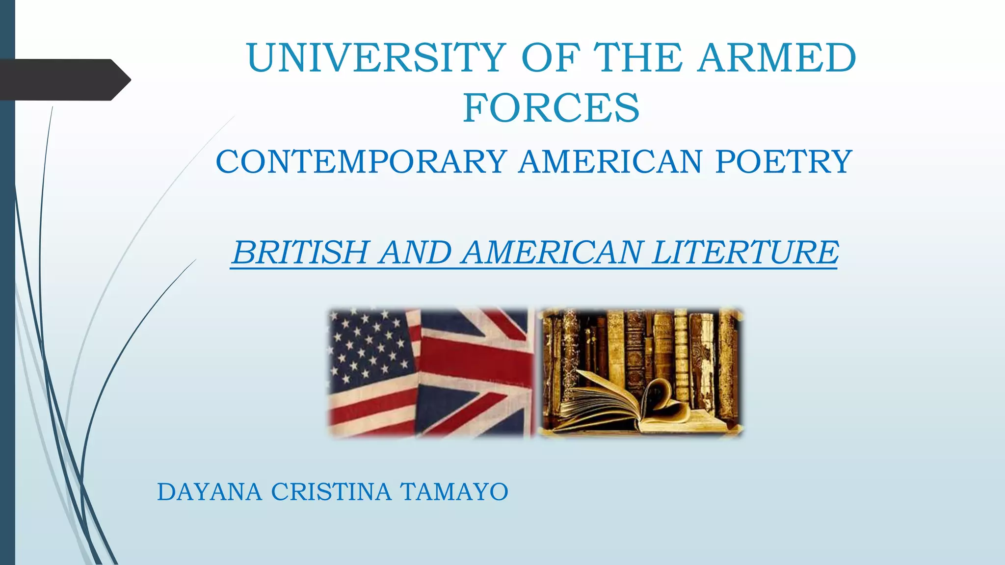 Contemporary American Poetry | PPTX