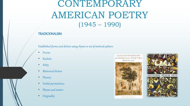 Contemporary American Poetry | PPTX