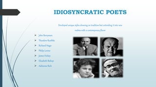 Contemporary American Poetry | PPTX