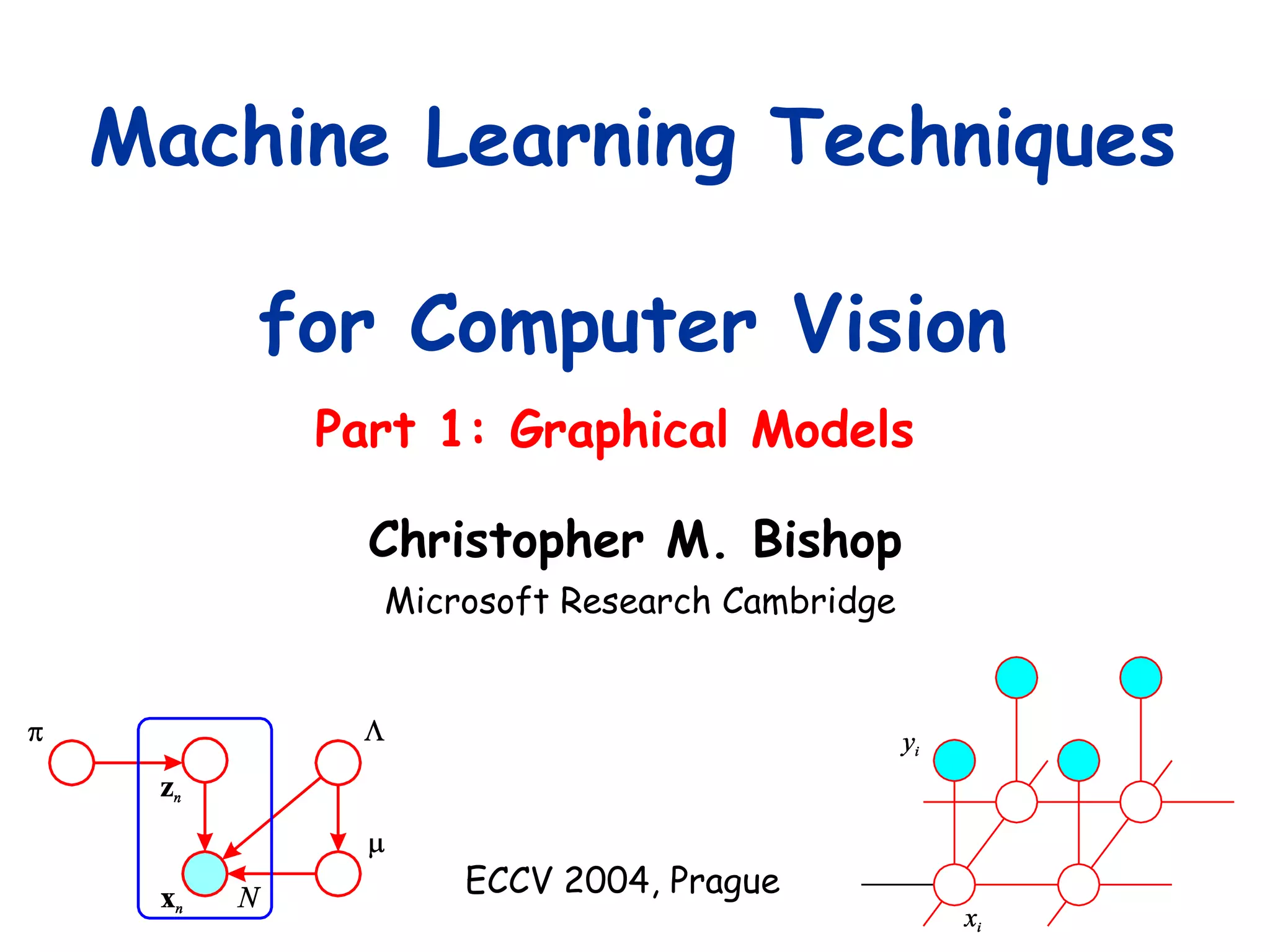 Cristopher M. Bishop's tutorial on graphical models | PPT