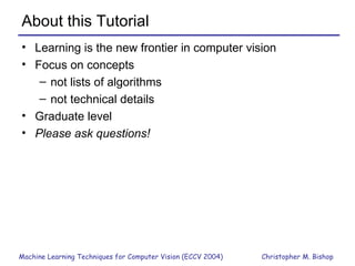 Cristopher M. Bishop's tutorial on graphical models | PPT