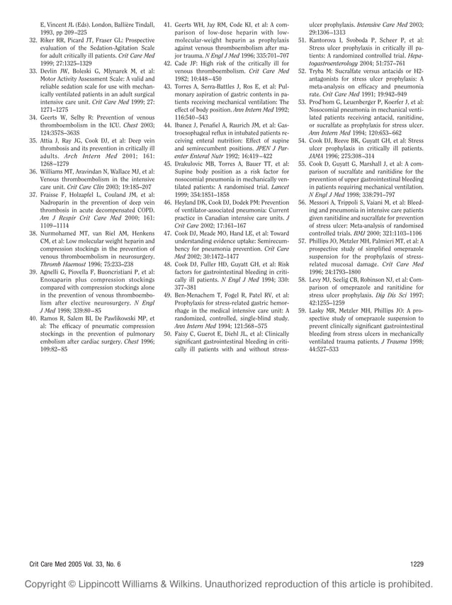 Crit care med give your patient a fast hug (at least) once a day | PDF