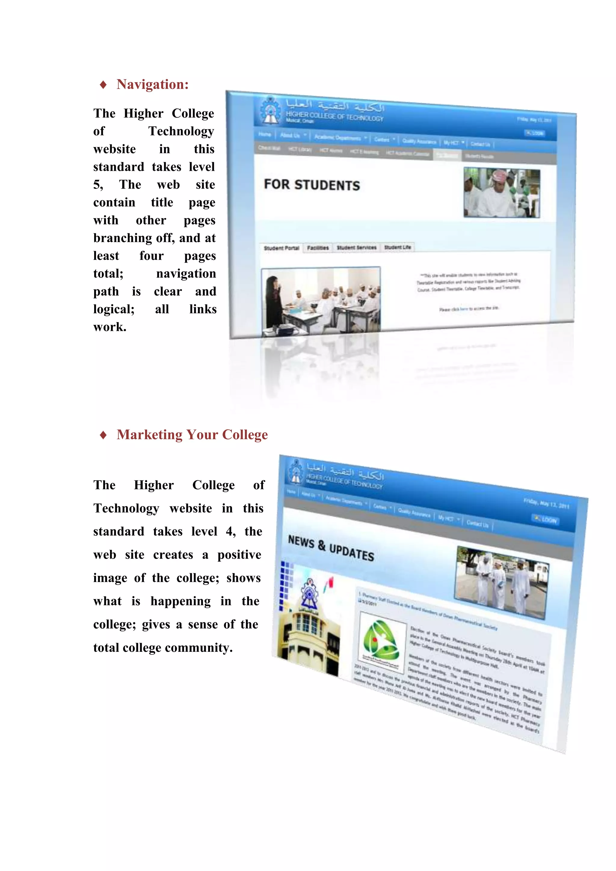 Critecal review of higher college of technology | DOCX