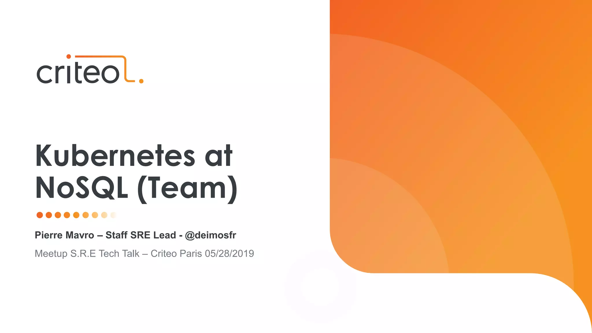Criteo meetup - S.R.E Tech Talk | PDF | Cloud Computing | Internet