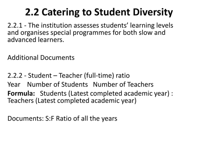 CRITERIA 2 new.pptx NAAC ppt criteria wise | PPTX | Professional School | Postgraduate Education