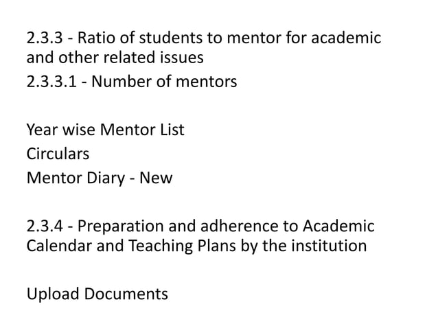 CRITERIA 2 new.pptx NAAC ppt criteria wise | PPTX | Professional School | Postgraduate Education