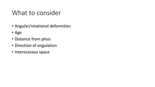 Criteria for acceptable reduction of forearm fractures | PPTX