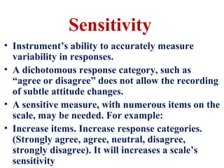 Criteria for a good scale | PPT