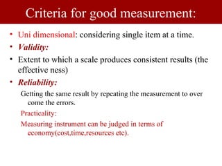 Criteria for a good scale | PPT