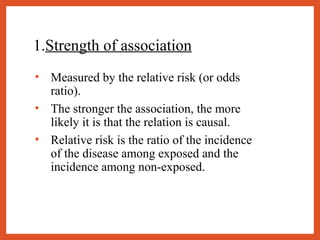 Criteria for causal association | PPT