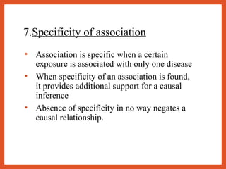 Criteria for causal association | PPT