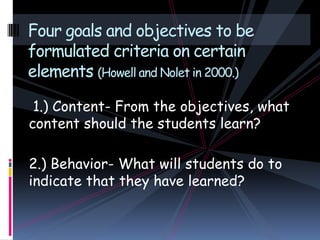 Criteria for curriculum assessment | PPTX