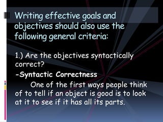 Criteria for curriculum assessment | PPTX