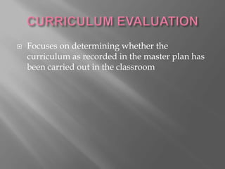 Criteria for curriculum assessment | PPTX