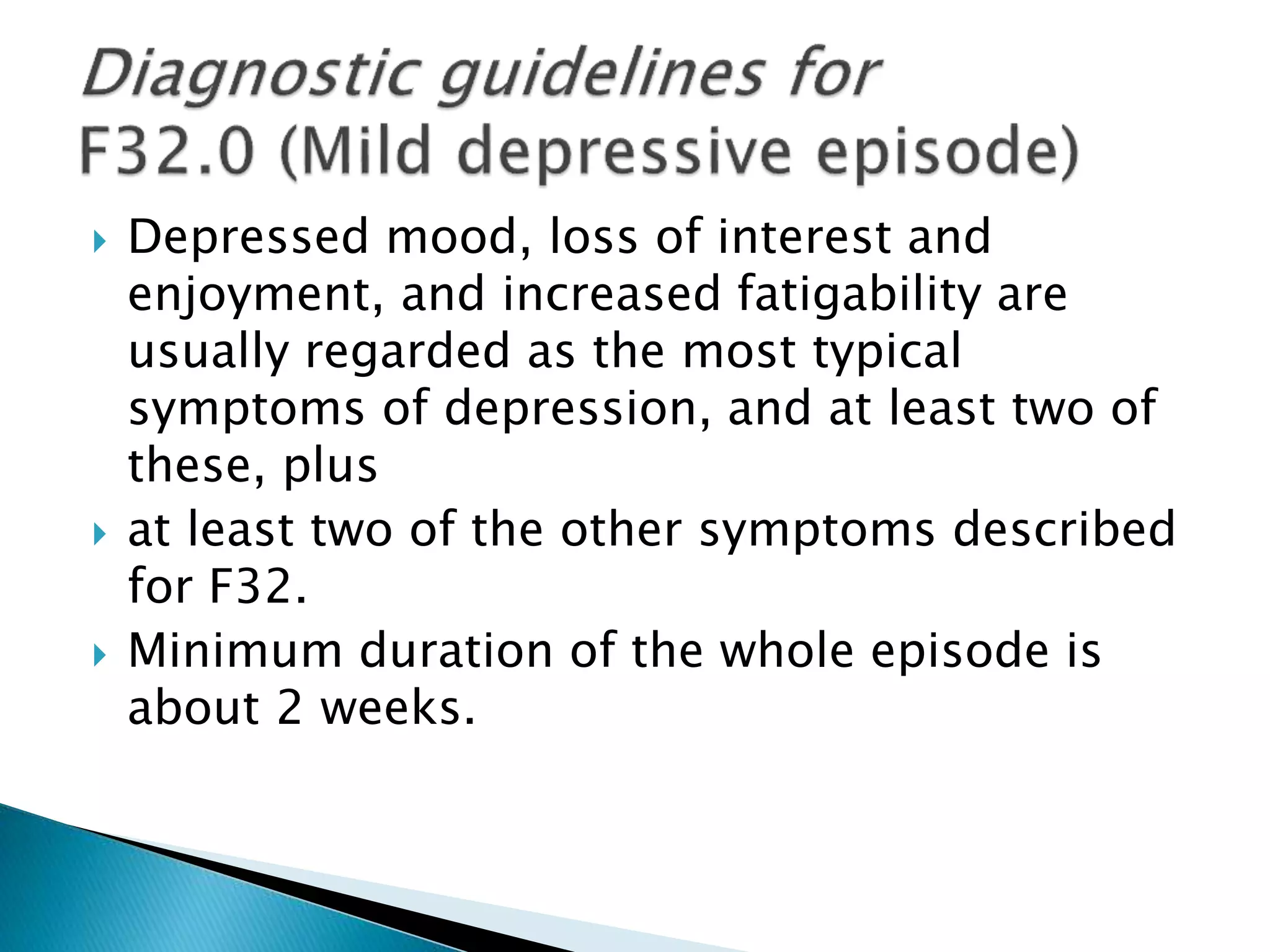 CRITERIA FOR DIAGNOSING DEPRESSION IN ICD-10.pptx