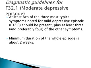 CRITERIA FOR DIAGNOSING DEPRESSION IN ICD-10.pptx