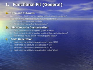 Criteria For EA Tool Selection | PPT